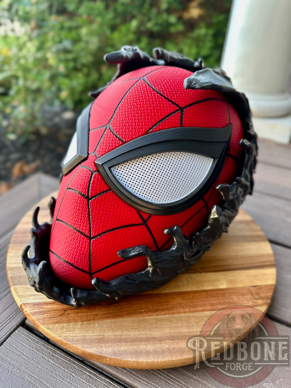 Red & Black Mutant Alien Web Slinger Mask – Redbone Forge