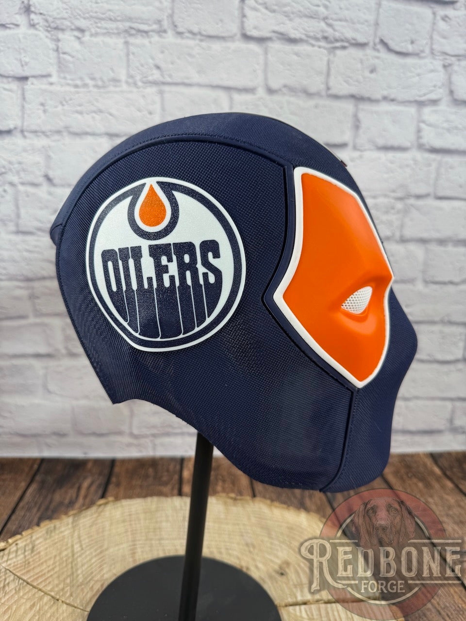 Edmonton Oilers Deadpool Helmet – Redbone Forge