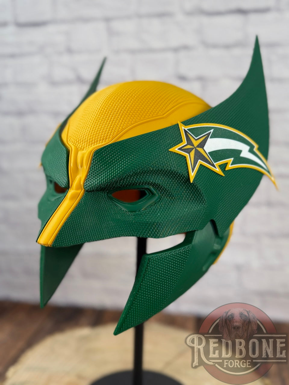 Green & Yellow Mutant Cowl – Redbone Forge